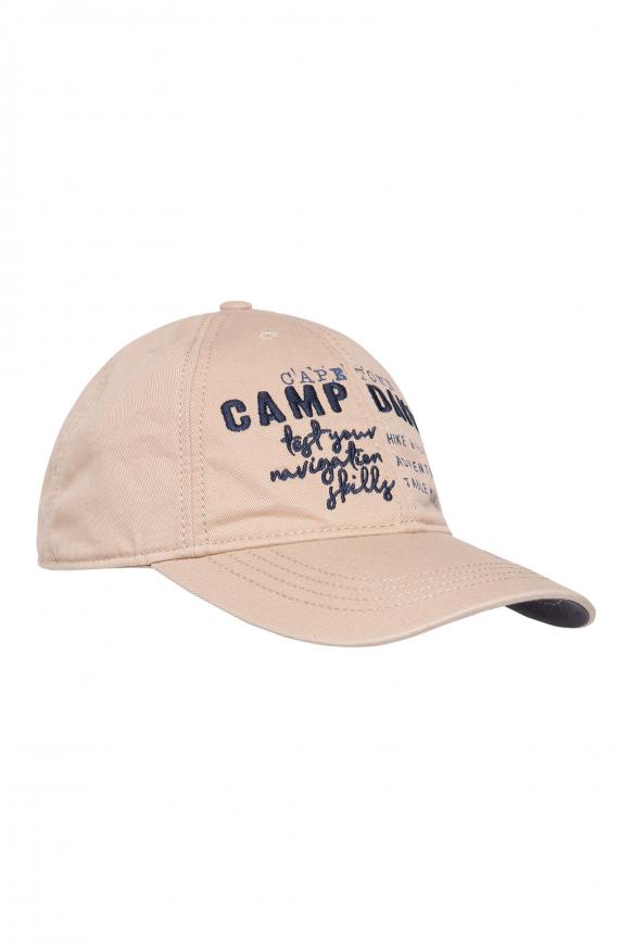CAMP DAVID & SOCCX | Base Cap mit Logo Artwork neutral beige | none